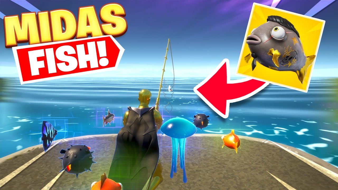 I caught the MIDAS FISH in Fortnite... - YouTube