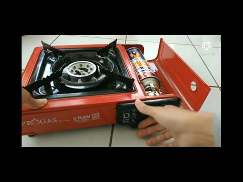 Tutorial cara memasang tabung gas kaleng pada kompor portable 2 in 1