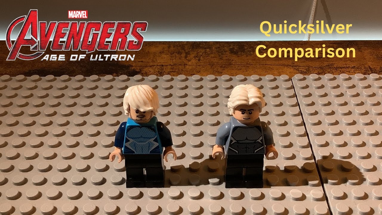 Lego Marvel Quicksilver 2015 and 2025 Minifigure Comparison - YouTube