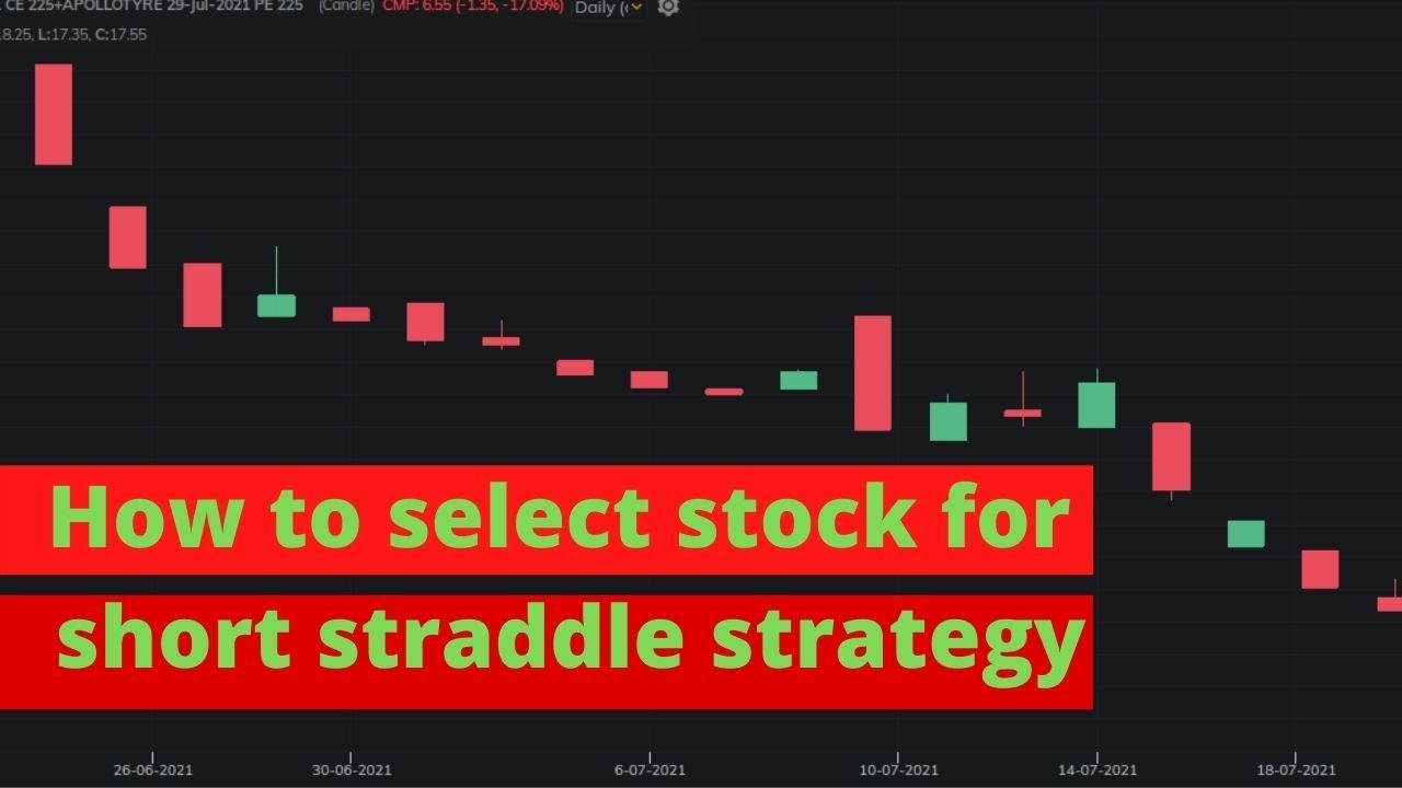 How to select stock for short straddle strategy ? - YouTube