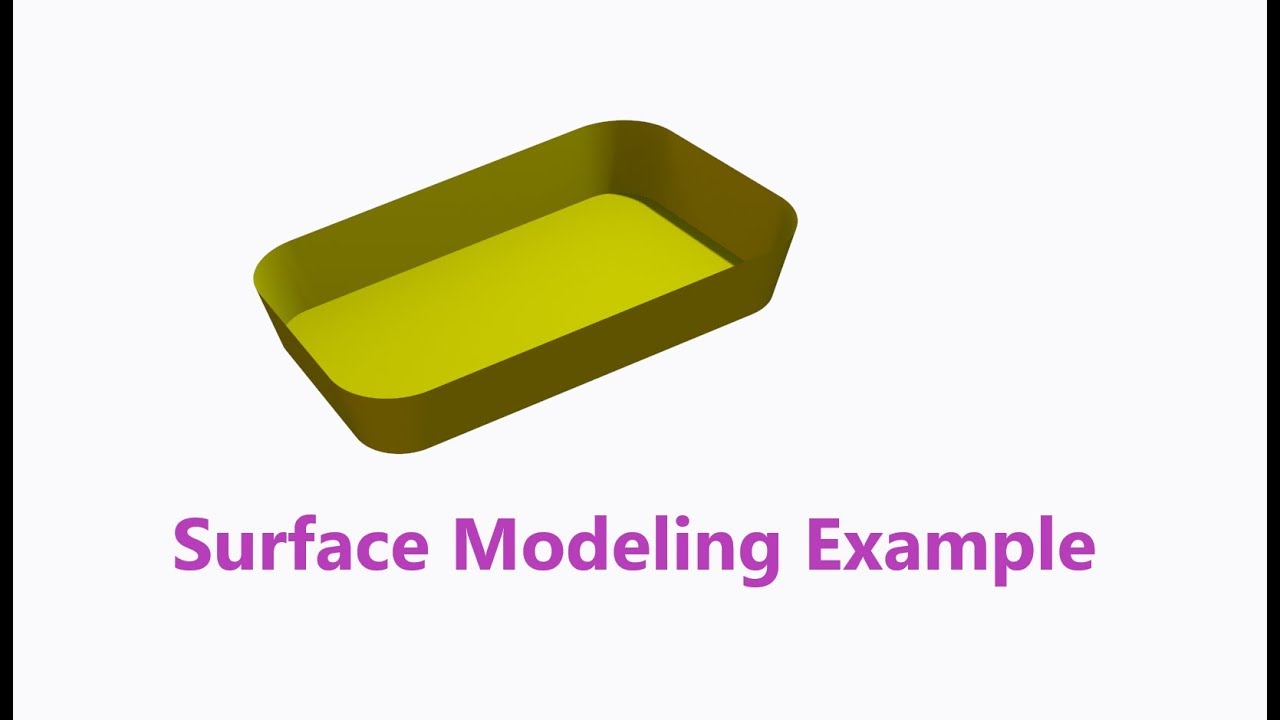 3D CAD CREO (Pro-Engineer) Tutorial for Surface Modeling - YouTube