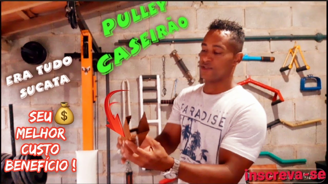 Como fazer um pulley ? aparelho caseiro de academia ! Esse suportou uma ...