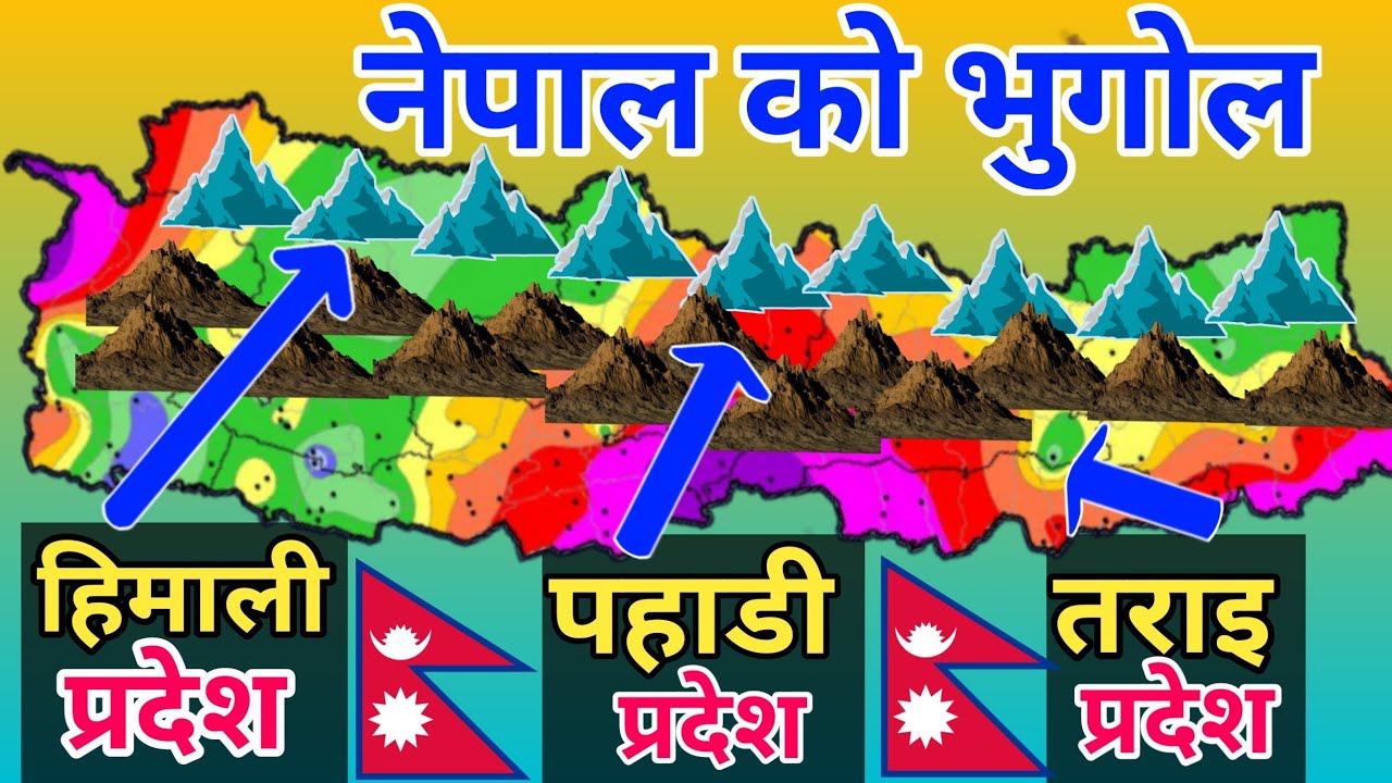 नेपाल को भुगोल || GEOGRAPHY OF NEPAL - HIMALAYAN REGION , MID HILL ...