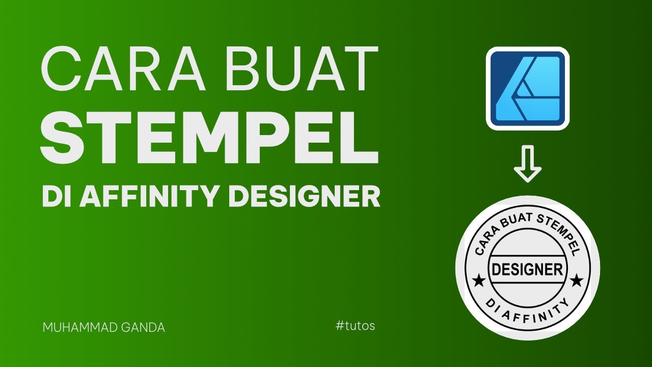 Cara Buat Stempel di Affinity Designer - YouTube