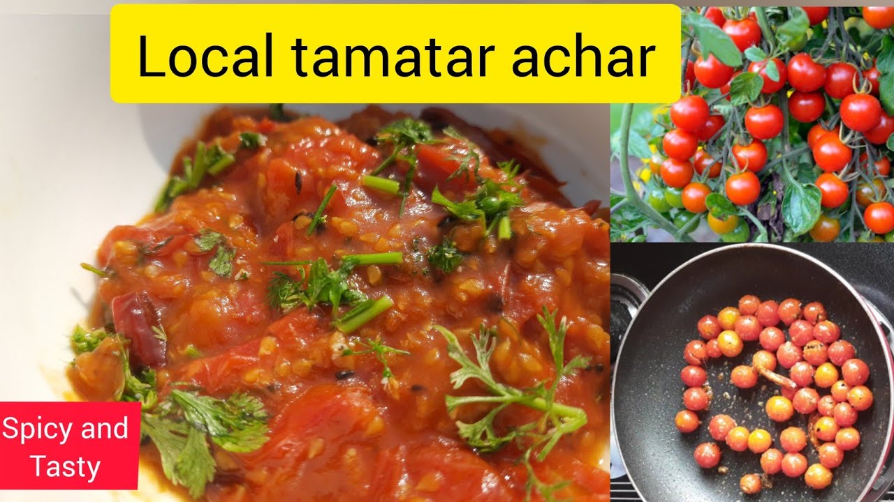 Local Tomato chutney || Tamator aachar in 2minutes || Kitchen Menu ...