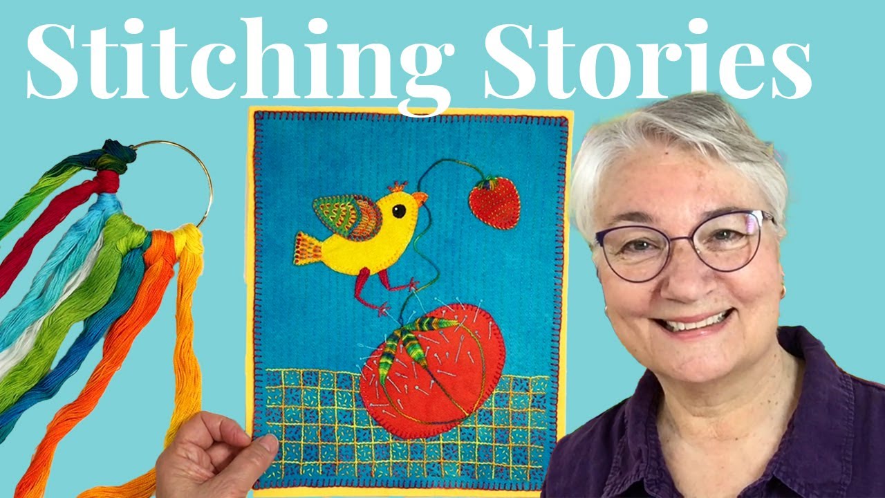 Free-form hand-embroidery with Laura Wasilowski - YouTube