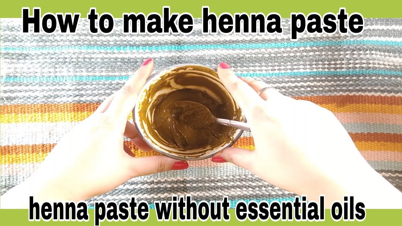 How to make henna paste for practice🌹henna paste without essential oil🌹 ...