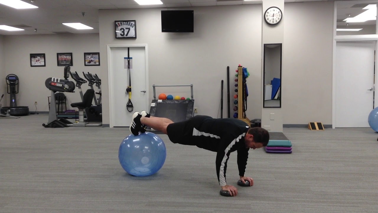 Stability Ball Plank