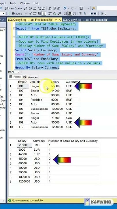 SQL: GROUP BY Multiple Columns with COUNT() - YouTube