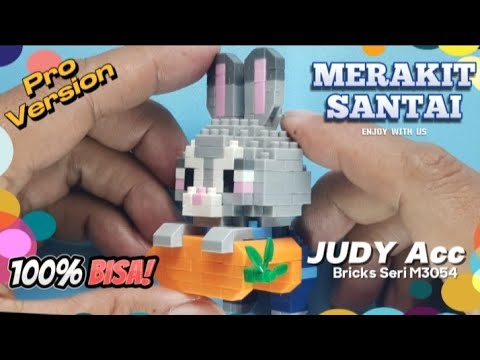Merakit santai Lego Bricks Judy Hopps Aksesoris seri M3054