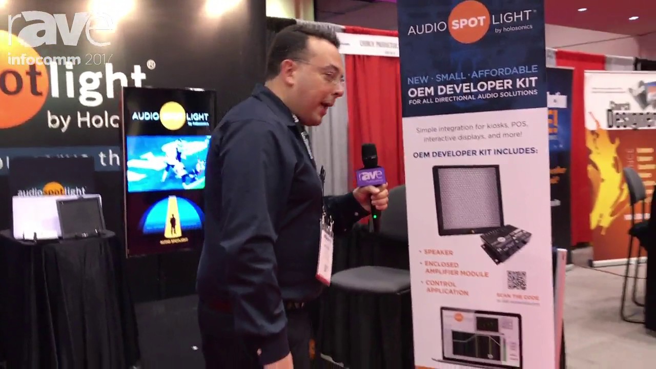 InfoComm 2017: Holosonics Demos the Audio Spotlight - YouTube