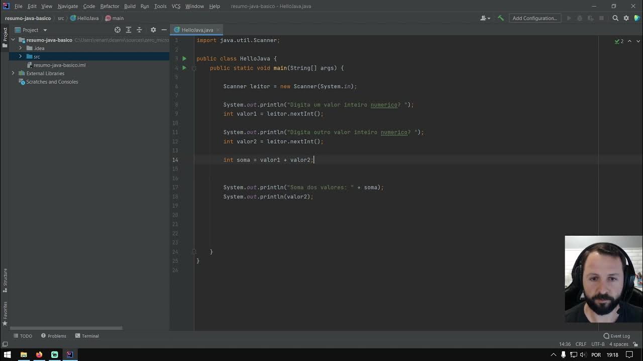 Java - IntelliJ, Variáveis, Operadores, Scanner - YouTube