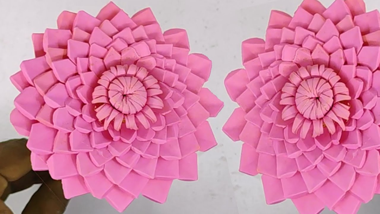 Simple Amazing Paper Flower Making Step by Step | Easy Flower DIY ...