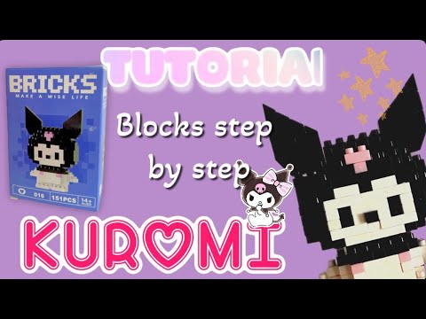 KUROMI !! Tutorial merakit bricks step by step | My Blocks Kuromi - YouTube