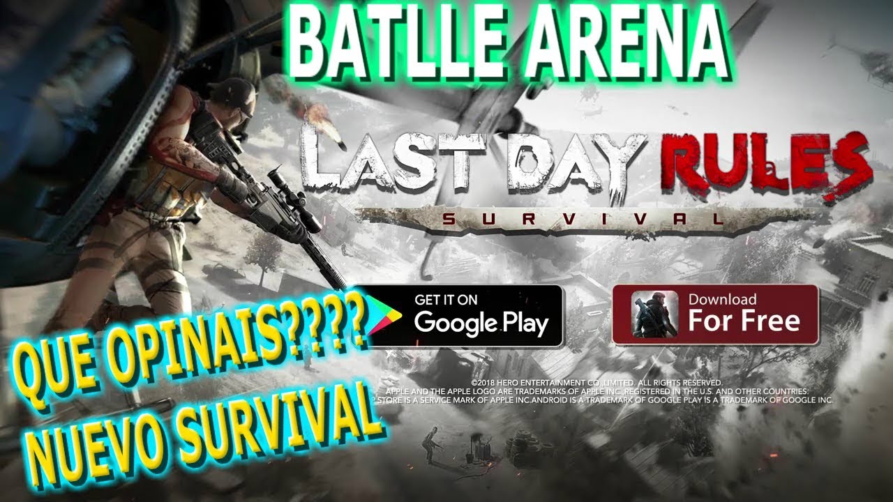 LAST DAY RULES:SURVIVAL😱NUEVO SURVIVAL PARA ANDROID"BATLLE ARENA👉 ...