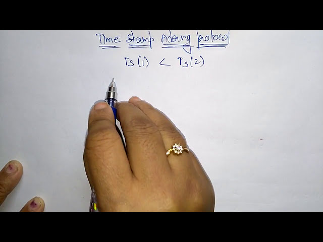 Time Stamp Ordering Protocol In Database Dbms 7395