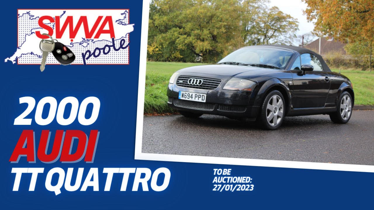 LOT 15 - Audi TT Quattro 2000 | SWVA 27th January 2023 Classic Sale ...
