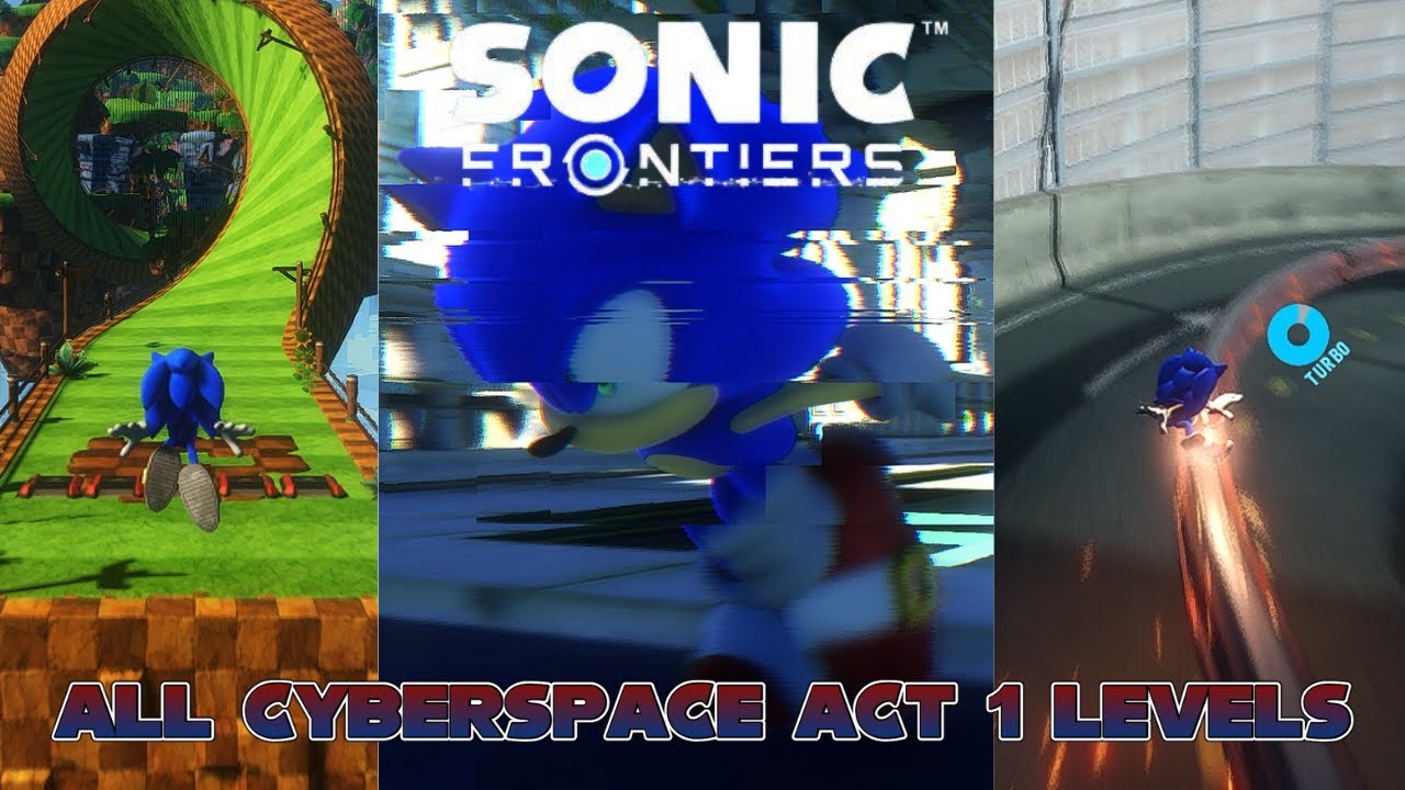 Sonic Frontiers All Cyberspace Act1 Levels - YouTube