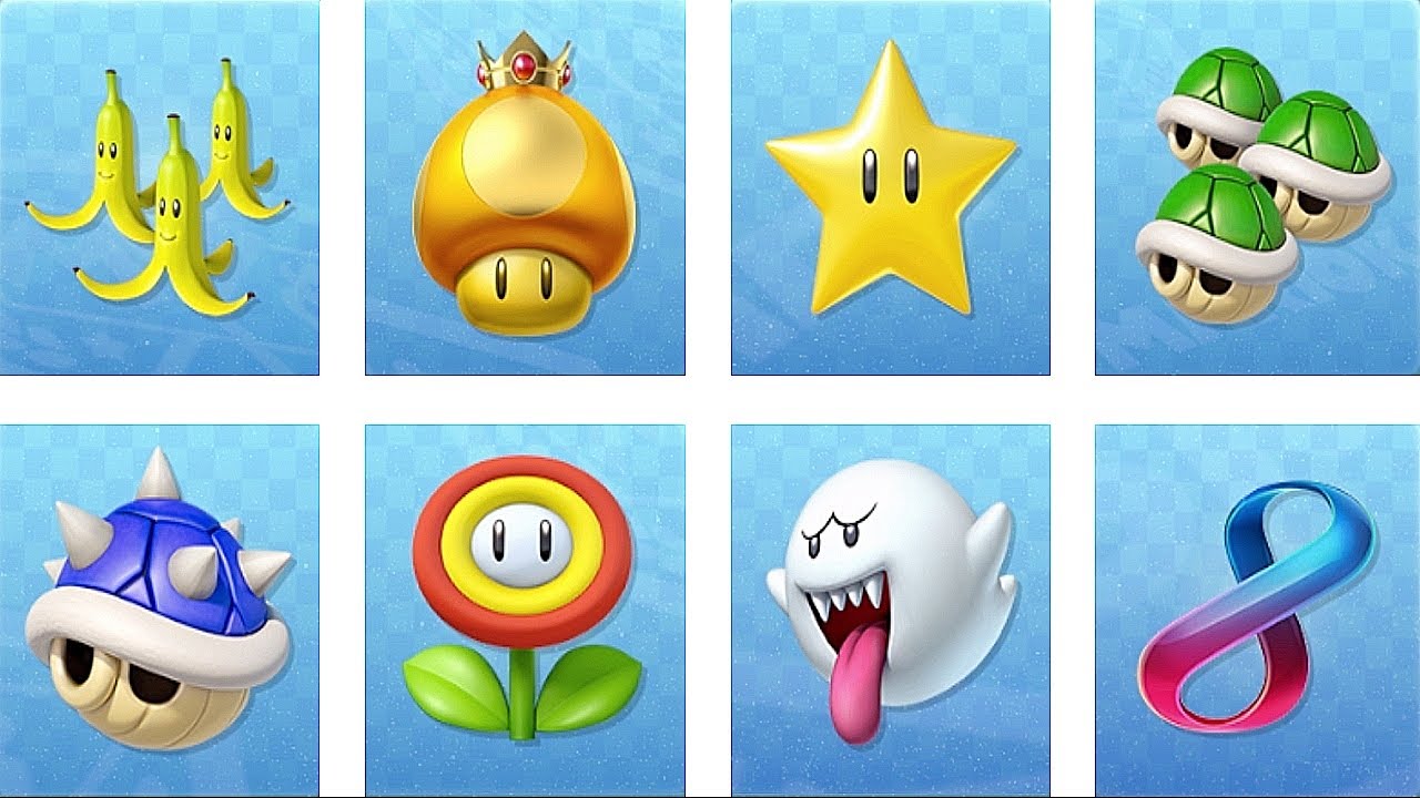 Mario Kart 8 Deluxe - All Items - YouTube