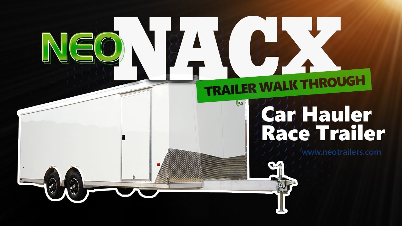 NACX2085R6 Neo Car Hauler Race Trailer Walk Through - YouTube