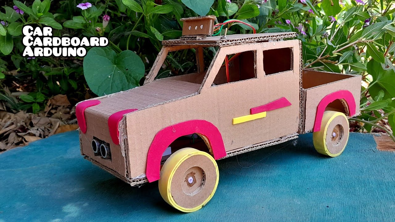 How to make car with cardboard and arduino @MxEngineer - YouTube