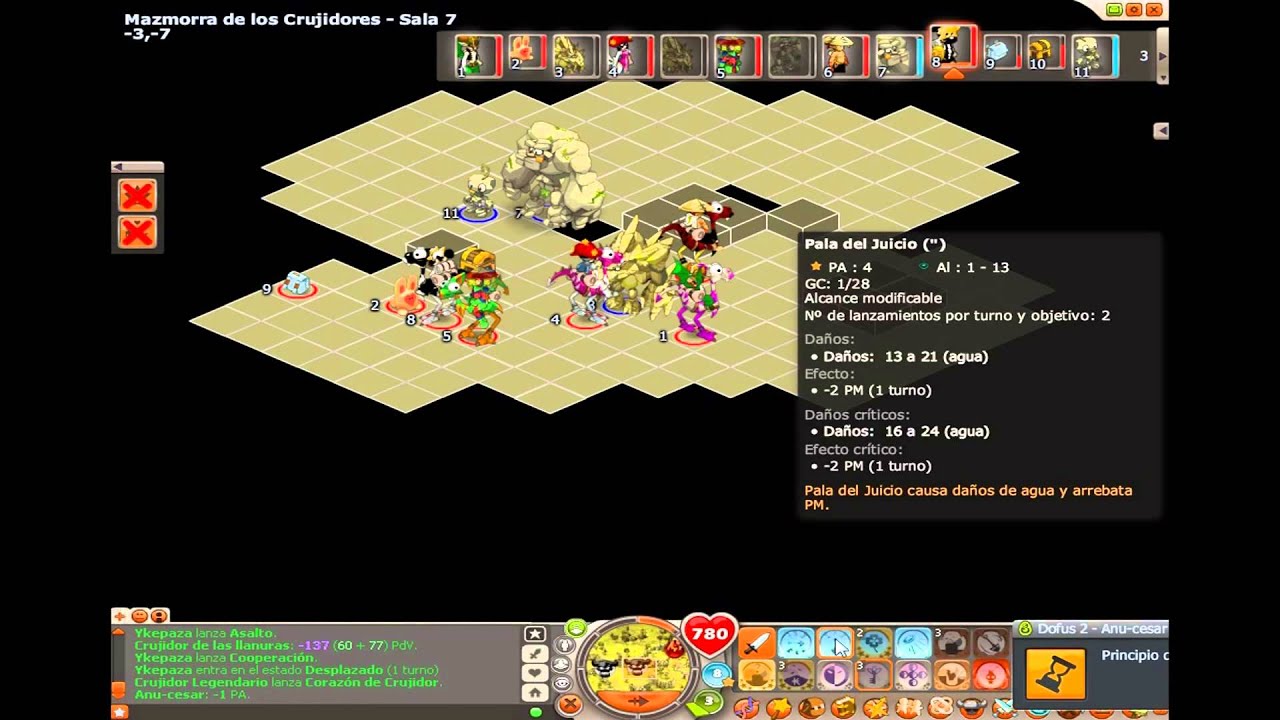 [DOFUS]Mazmorra Crujidor - Ultima Sala - YouTube