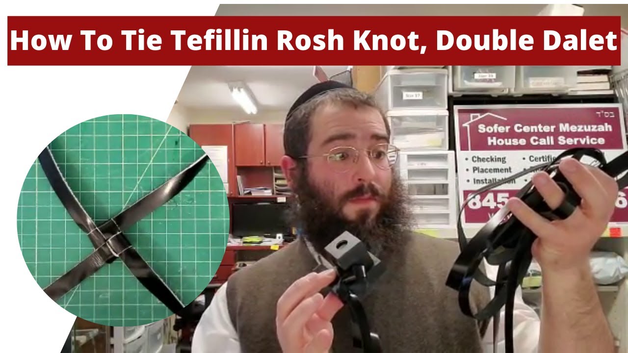 Ashkenaz; Double Daled / Dalet; How to tie knot for Shel Rosh / Head ...