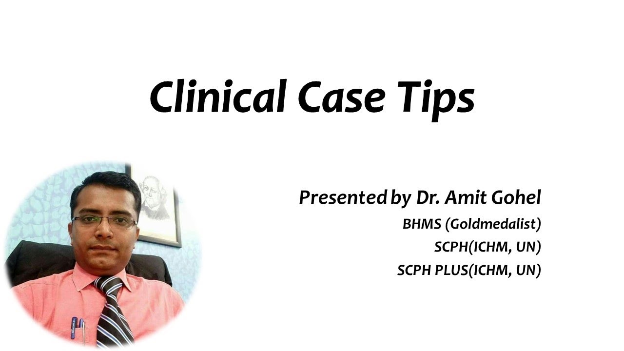 #Clinical Case Tips:5 - Dr. Amit Gohel & team SHA - YouTube