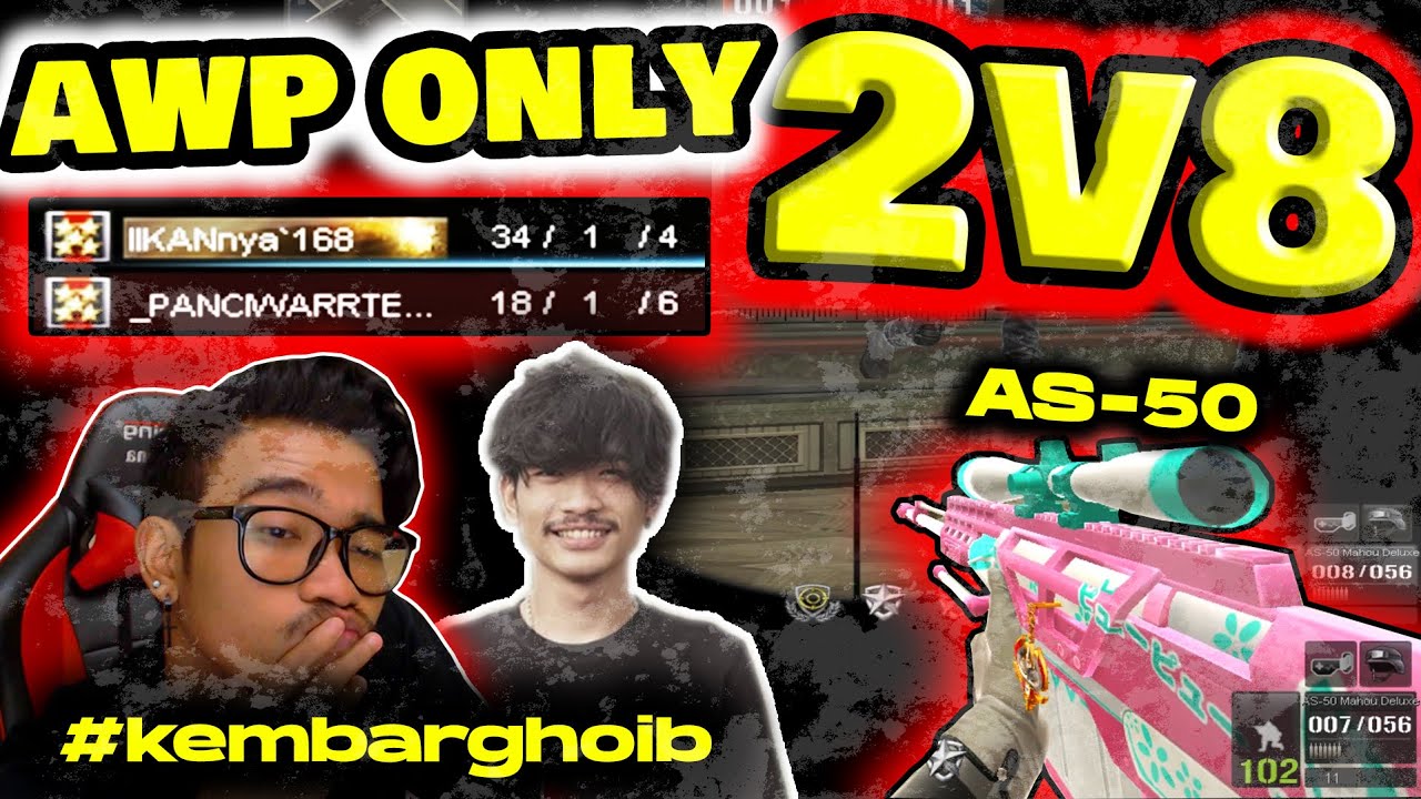 MENGGUNAKAN AWP YANG OVER POWER!! 2 VS 8 SIAPA TAKUT!! Point Blank ...