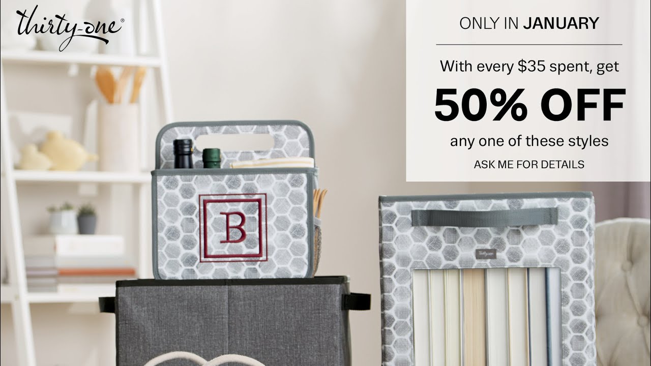 Thirty One January 2020 Customer Special | Get Organized with Thirty ...