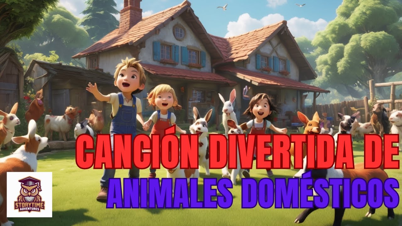 Canción Divertida de Animales Domésticos | Canciones Educativas Niños 🎶 ...