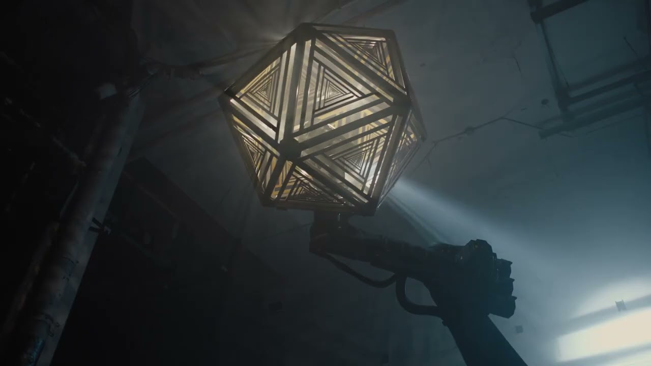 Robotic art and light projection performance by VTProDesign - YouTube