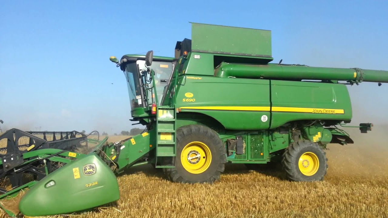 John Deere S690 + Lexion 750TT - YouTube