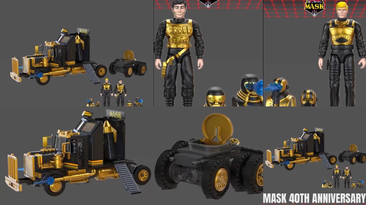 New M.A.S.K. Rhino Mobile Defense Unit Black Gold 40th Anniversary ...