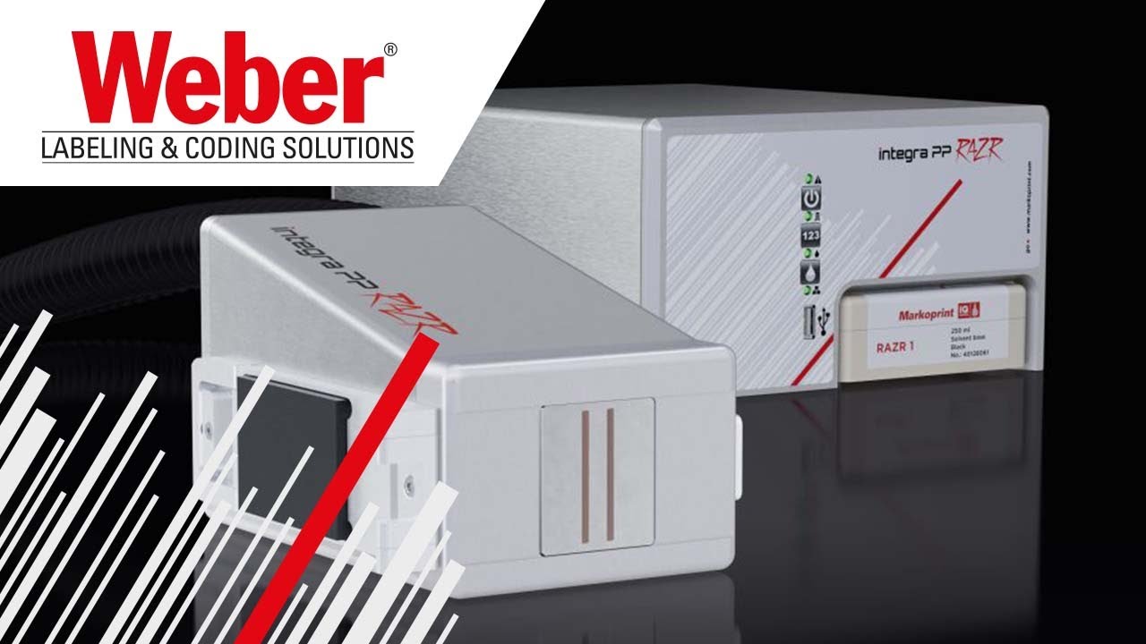Marquage jet d'encre sur carton : Integra PP RAZR | Weber Marking ...