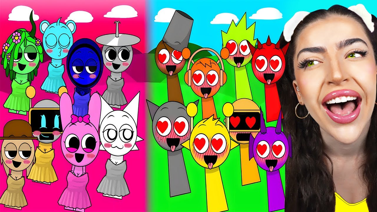 GIRL VS BOY Realistic Incredibox Sprunki CHALLENGE!! (SAD STORY FUNBOT ...