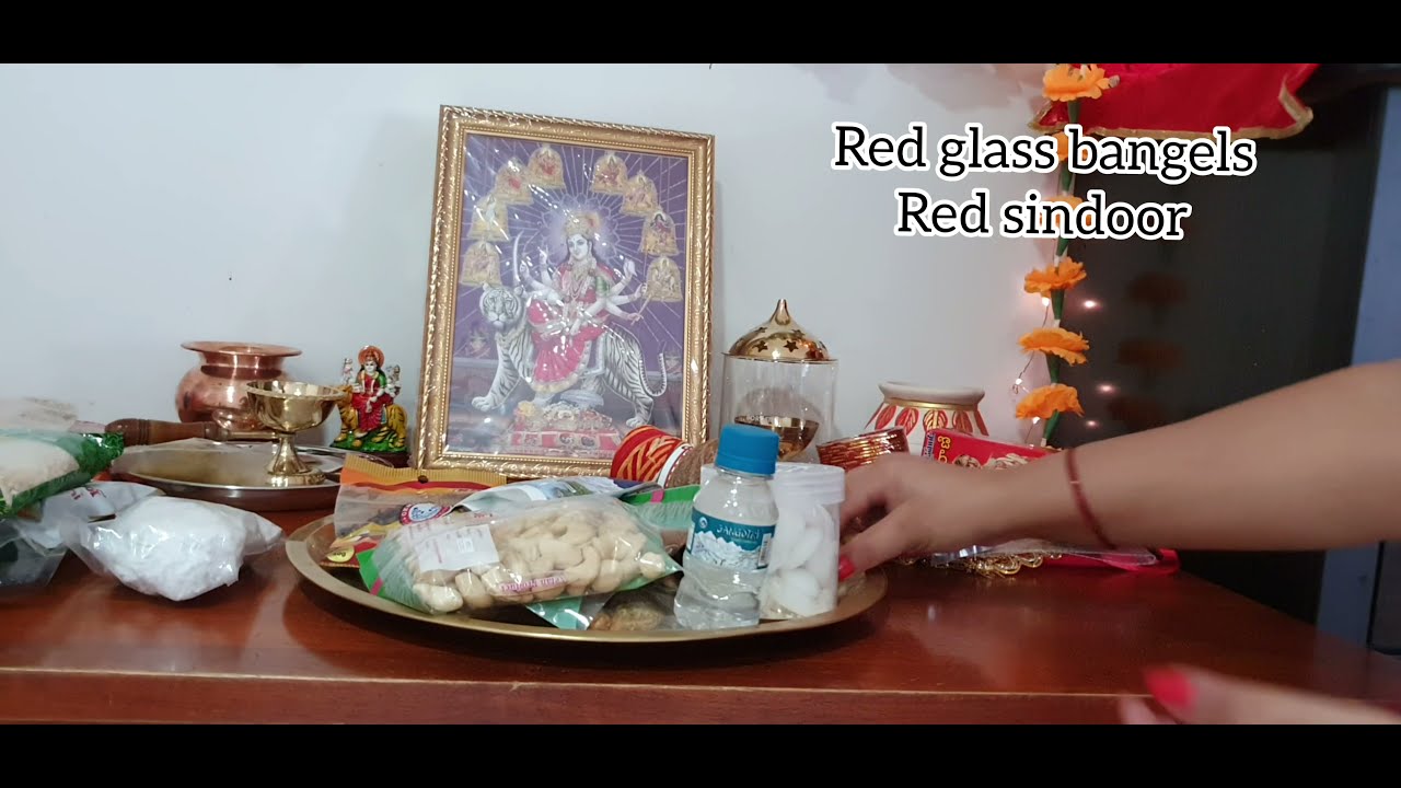 Navratri Pooja Samigri Navratri Pooja Preprations For Navratri Durga ...