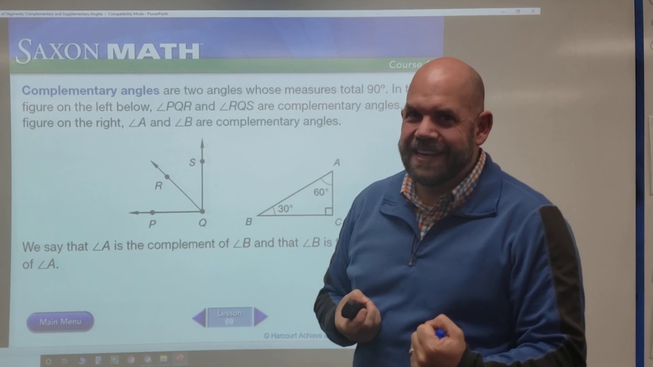 Lesson 69: Lengths of Segments, Complementary and Supplementary Angles ...