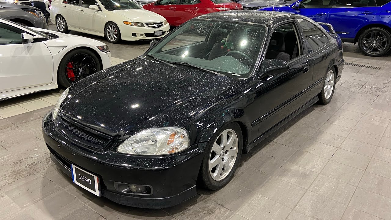 1999 Honda Civic SIR Coupe Startup Engine & In Depth Tour - YouTube