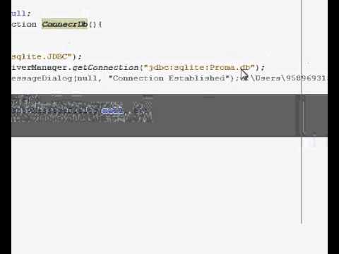 Java prog#2 . Database Connection (Sqlite or MySQL ) to Java - YouTube