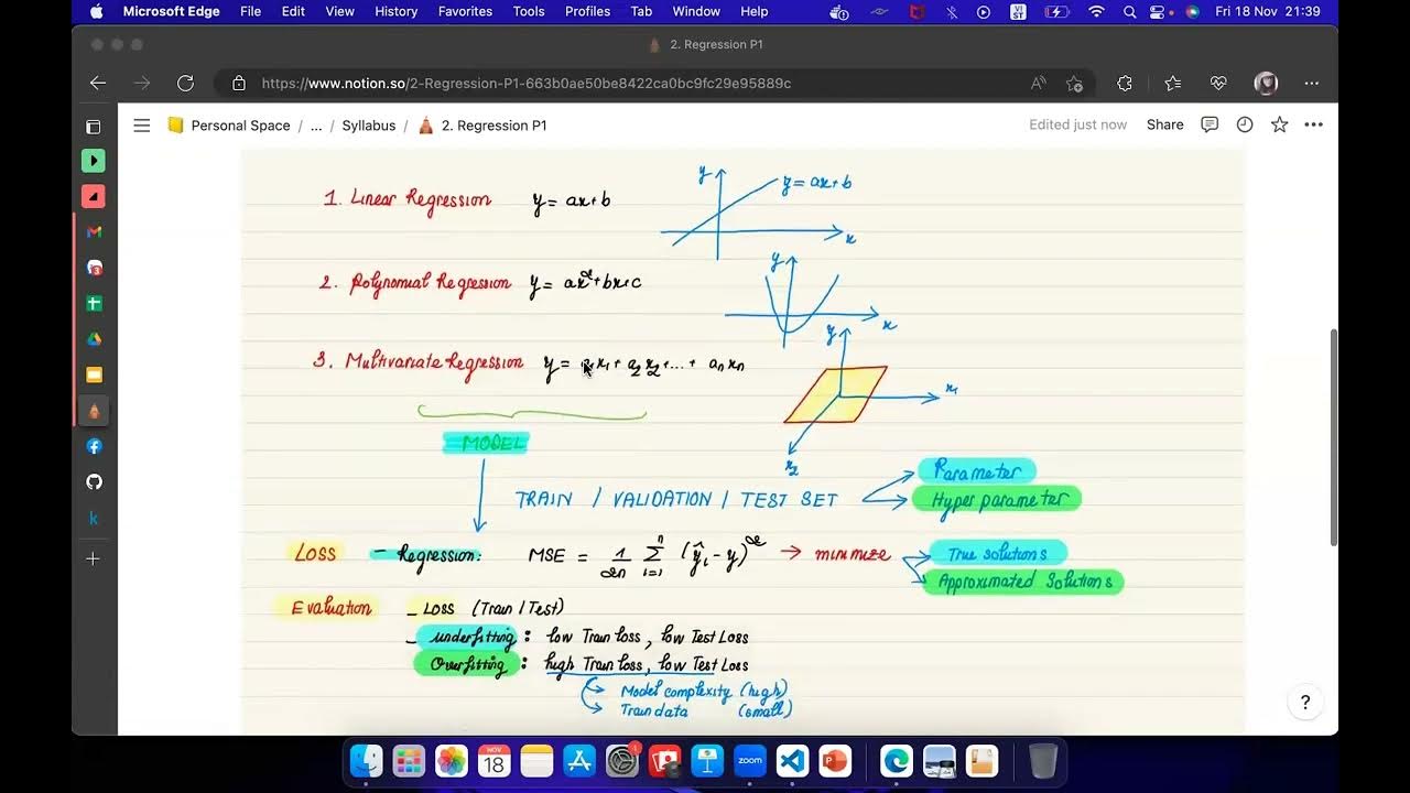 Lesson 2 - Linear Regression - 20221118 - YouTube