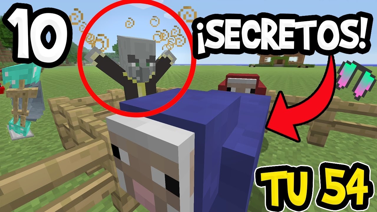 10 SECRETOS De La TU 54 MINECRAFT | Xbox 360/ONE/PS3/PS4/PSVita/Wii u ...