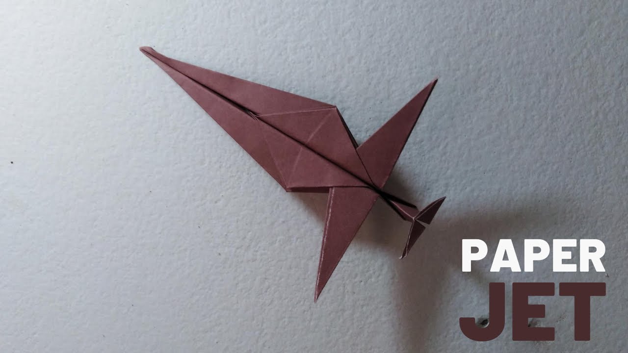 How to Make a Origami Paper Jet Plane | Easy Paper Crafts | Origami ...