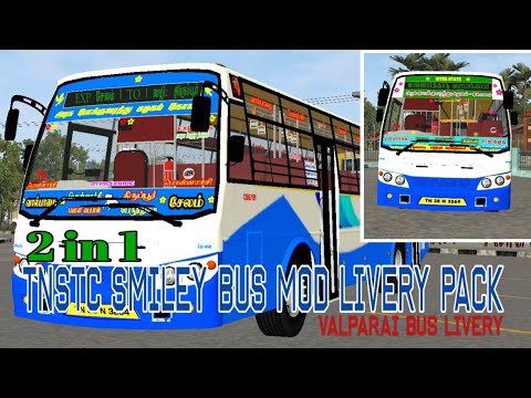 2 IN 1 BUS LIVERY FOR TNSTC SMILEY BUS MOD/ TNSTC VALPARAI BUS LIVERY # ...