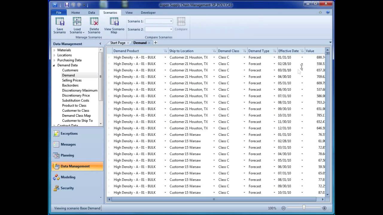 Supply Chain Planner Software Demonstration - AspenTech - YouTube