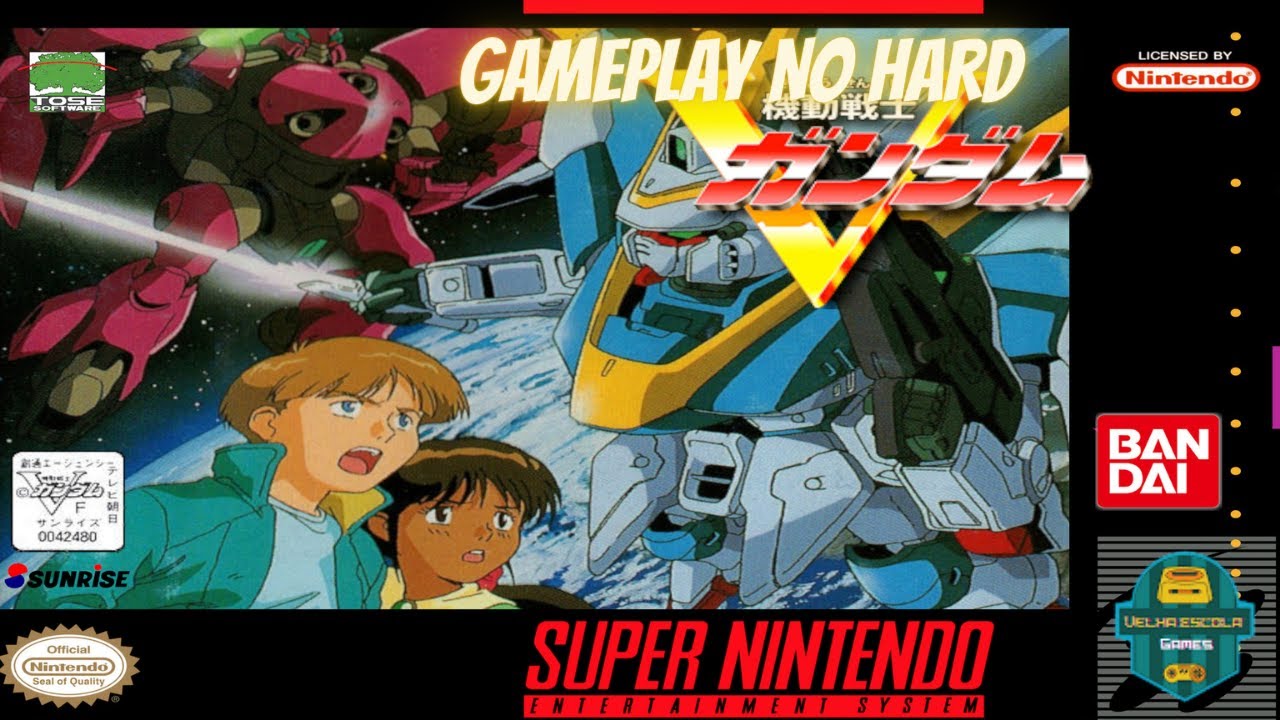 Kidou Senshi V Gundam (Snes) Gameplay no Hard + G Gundam modo story ...