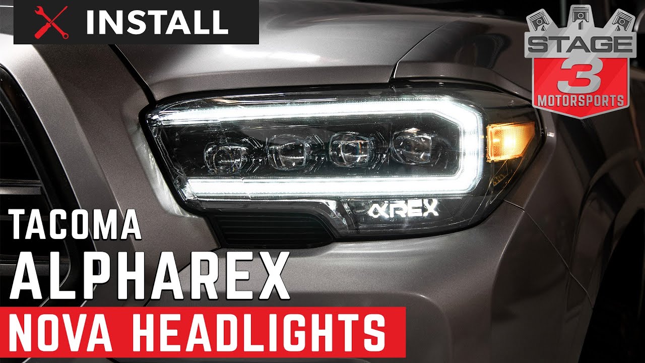 2016-2020 Toyota Tacoma AlphaRex NOVA Series LED Projector Headlight ...
