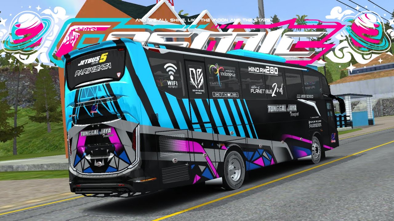 Livery TJ CosmiC Mod JB5 by @KPPROJECTSMAX ||Bus Simulator Indonesia ...