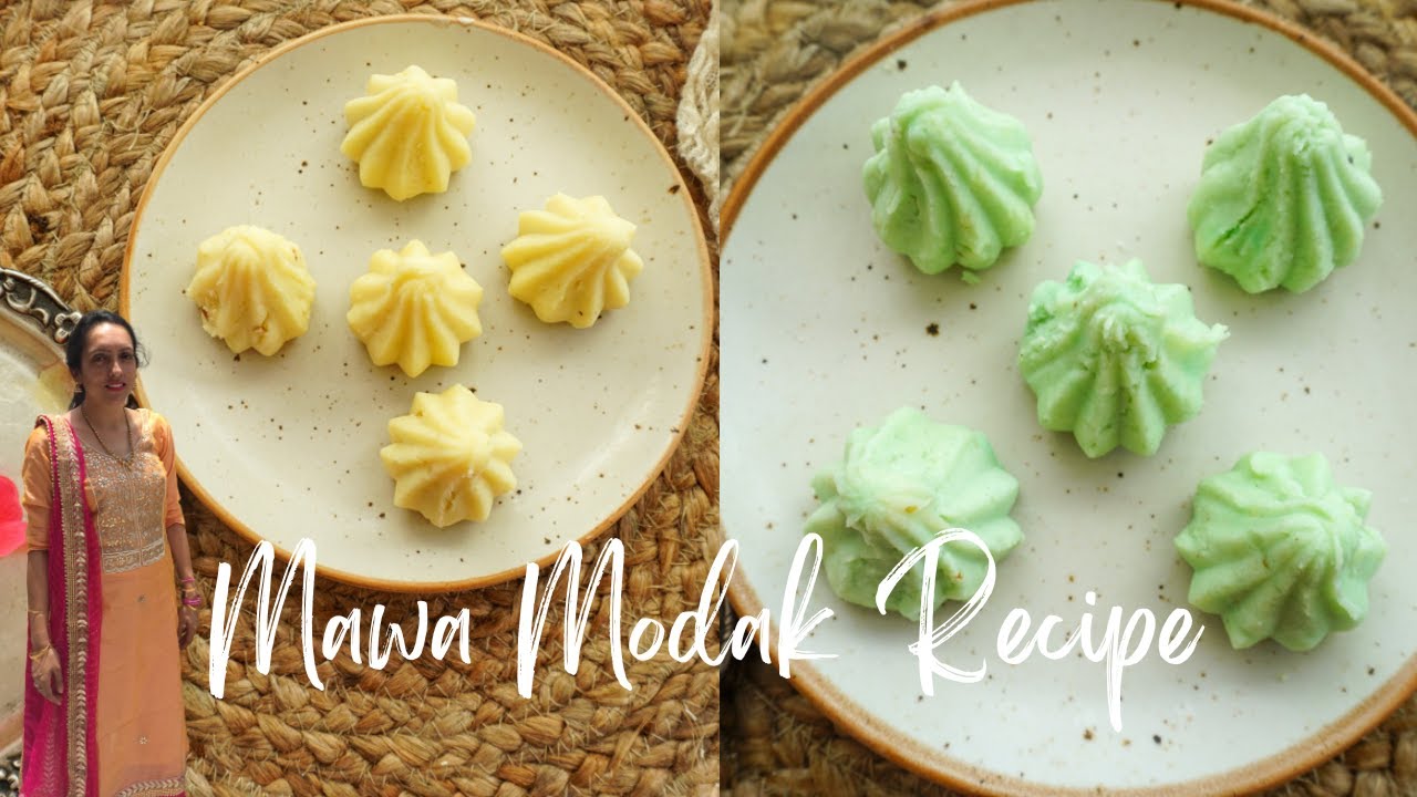 Instant Mawa Modak Recipe| Mawa and Paan Modak| Quick and Easy| Khoya ...
