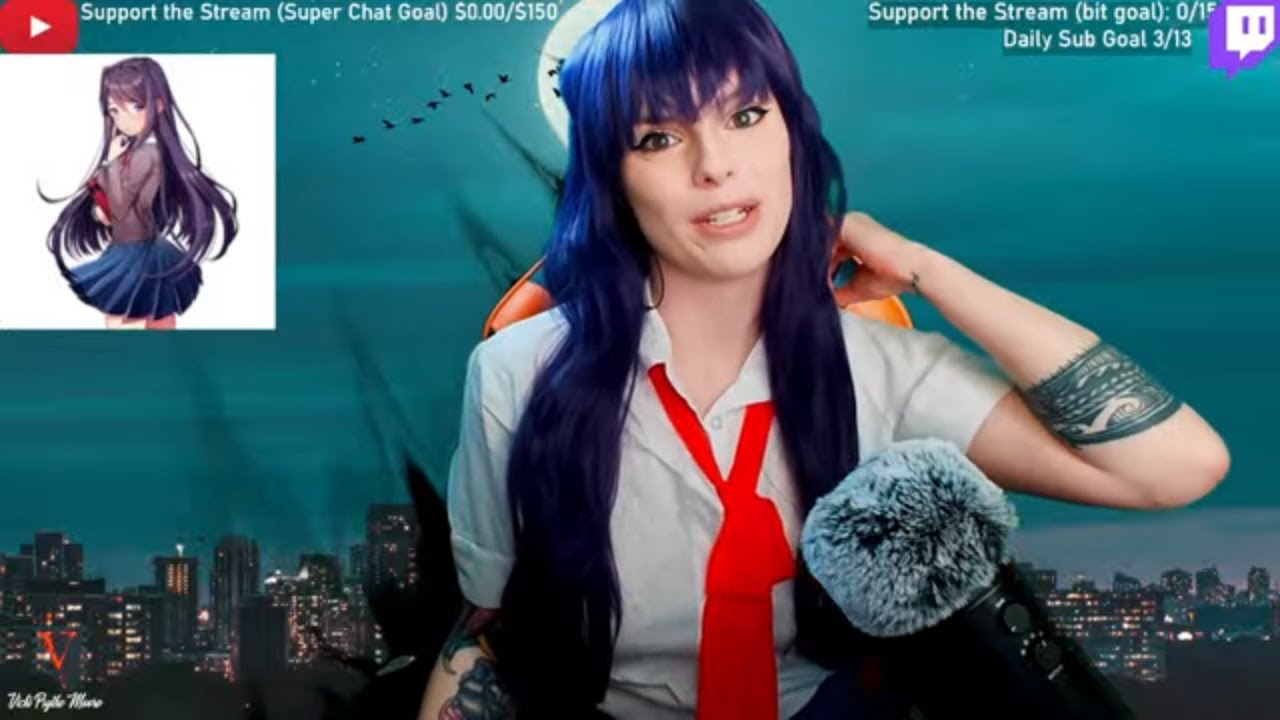 Playing DDLC | Yuri Cosplay | NO SPOILERS PLEASE! | Twitch MultiStream ...